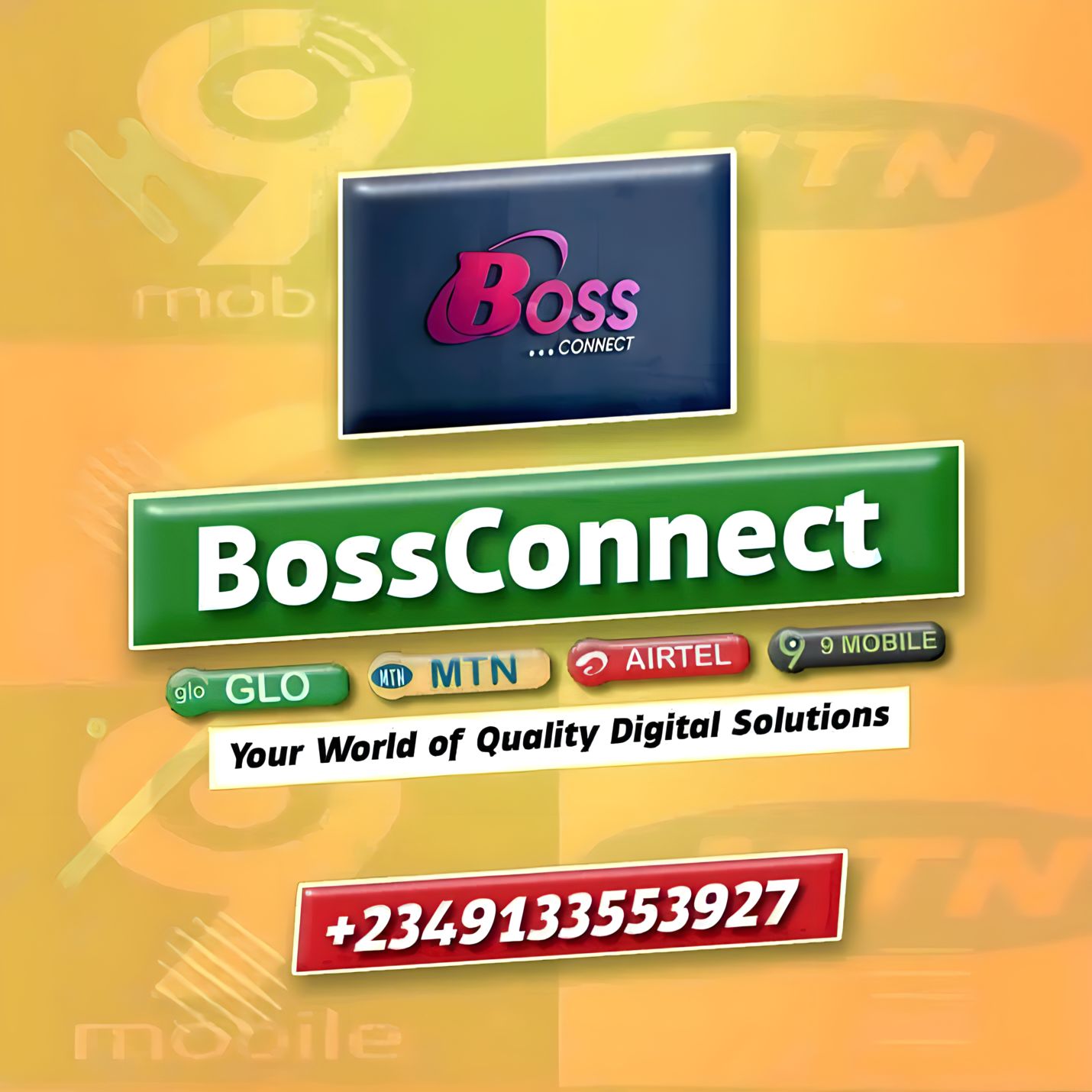 BOSSCONNECT | We offer instant recharge of Airtime, Databundle, CableTV ...